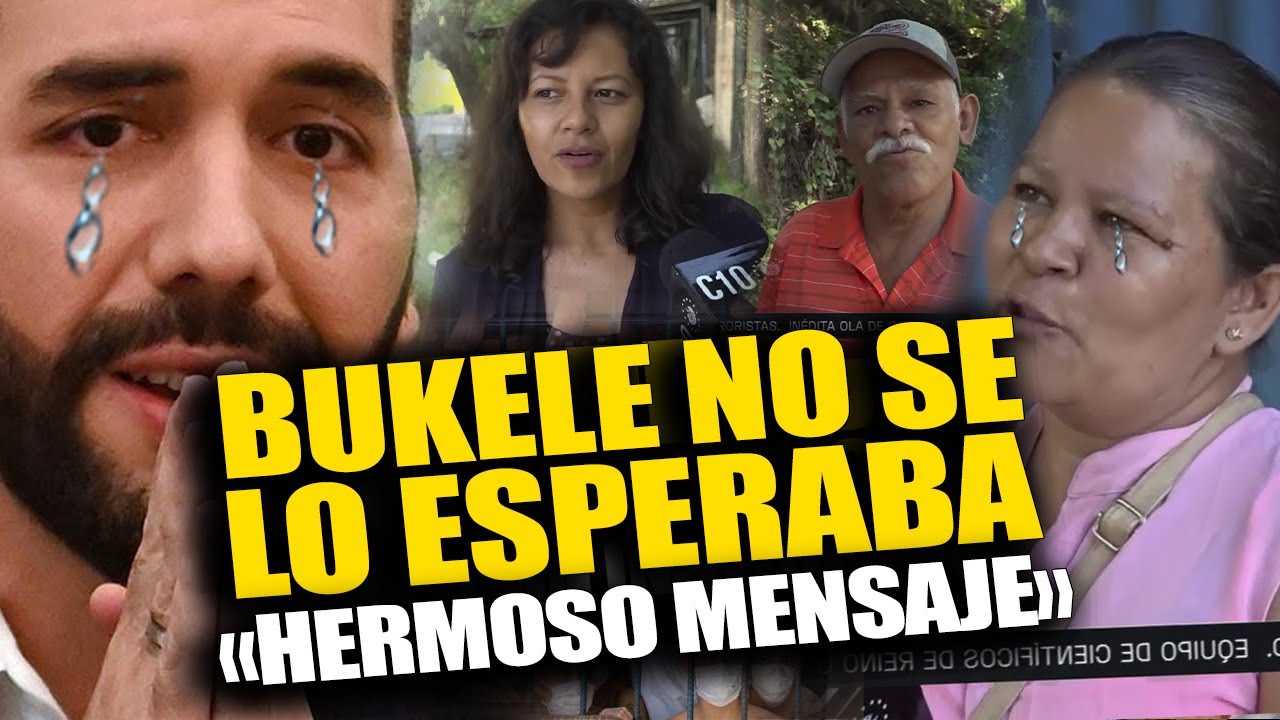 😱 INCREIBLE Bukele jamas se imagino esto, LO HACEN LL0RAR con este ...