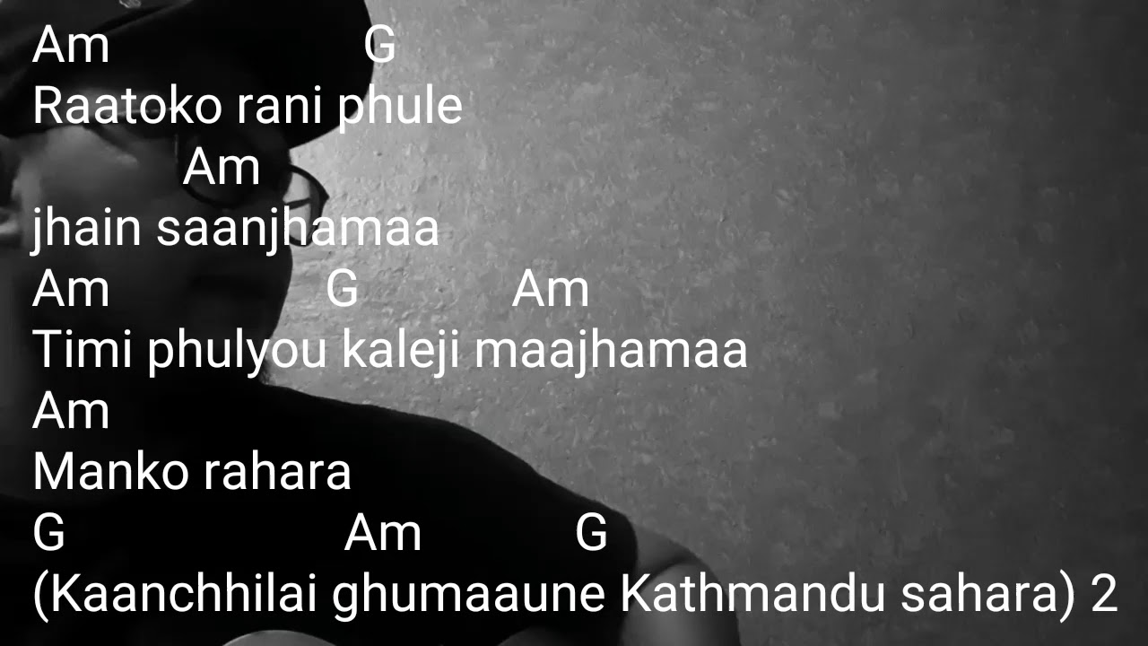 rato rani phule jhai original/rato rani guitar lesson/rato rani fule ...