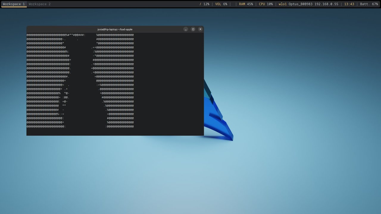 How To Play Bad Apple!! (and other videos) In Terminal In 3 Minutes ...