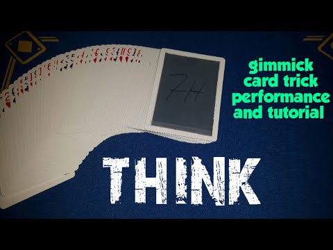 Telepathy GIMMICK card trick performance and TUTORIAL - YouTube