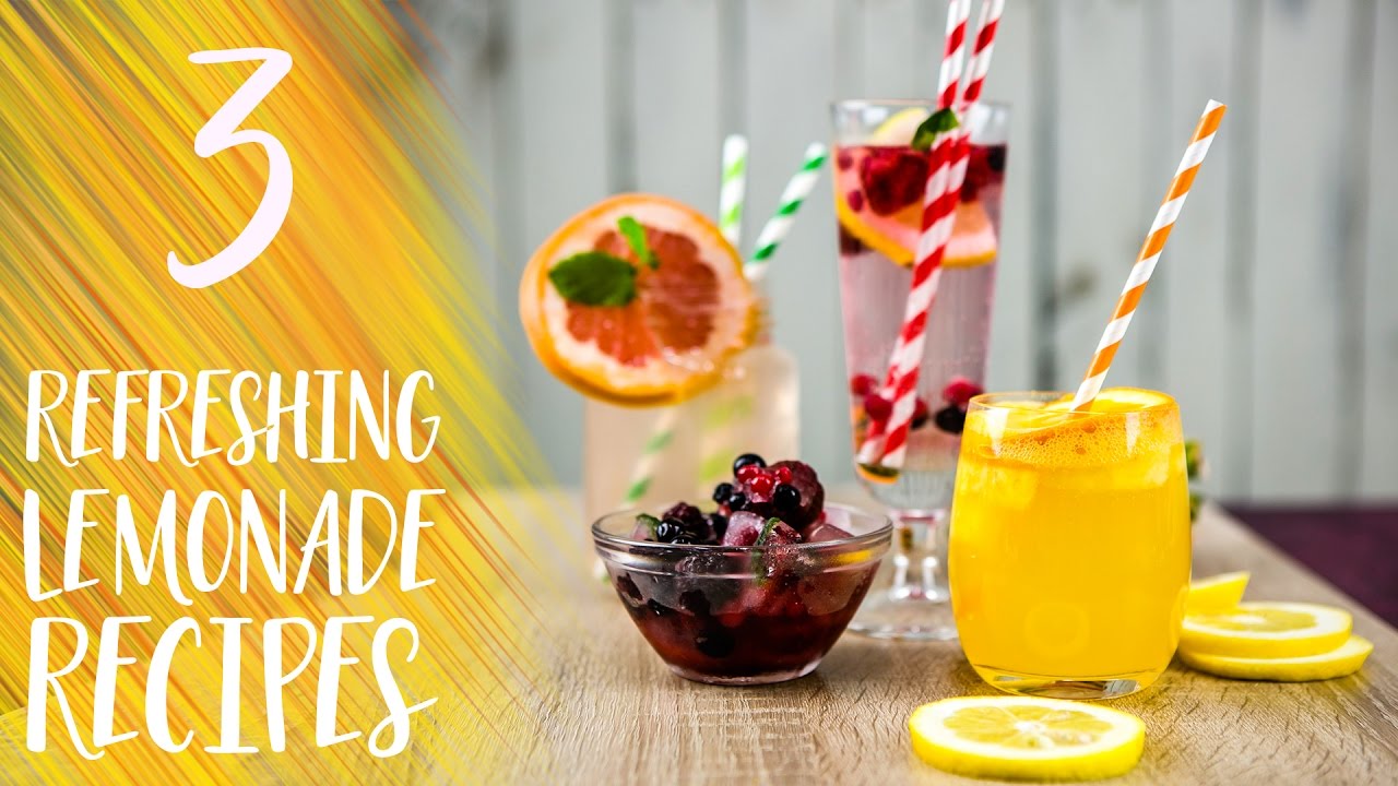 3 Refreshing Lemonade Recipes | Creative ideas | Recipes | Fun - YouTube