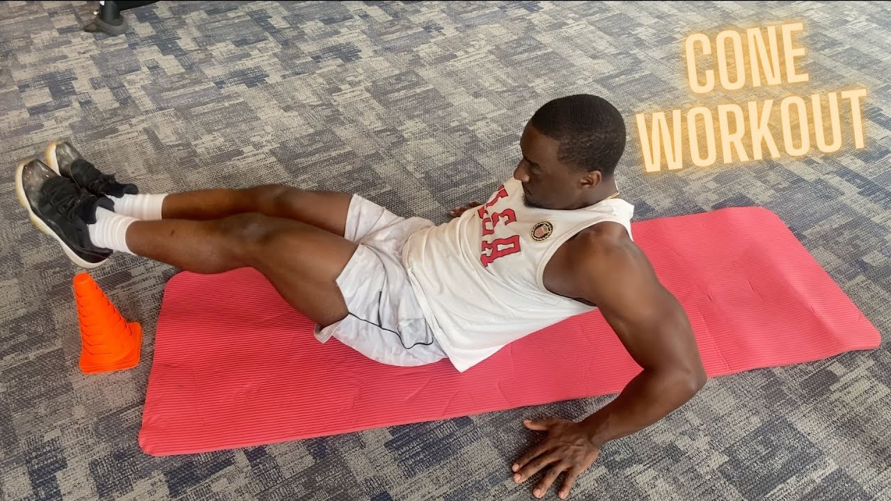 Seated Alternating Leg Raise (Cone Exercise) - YouTube