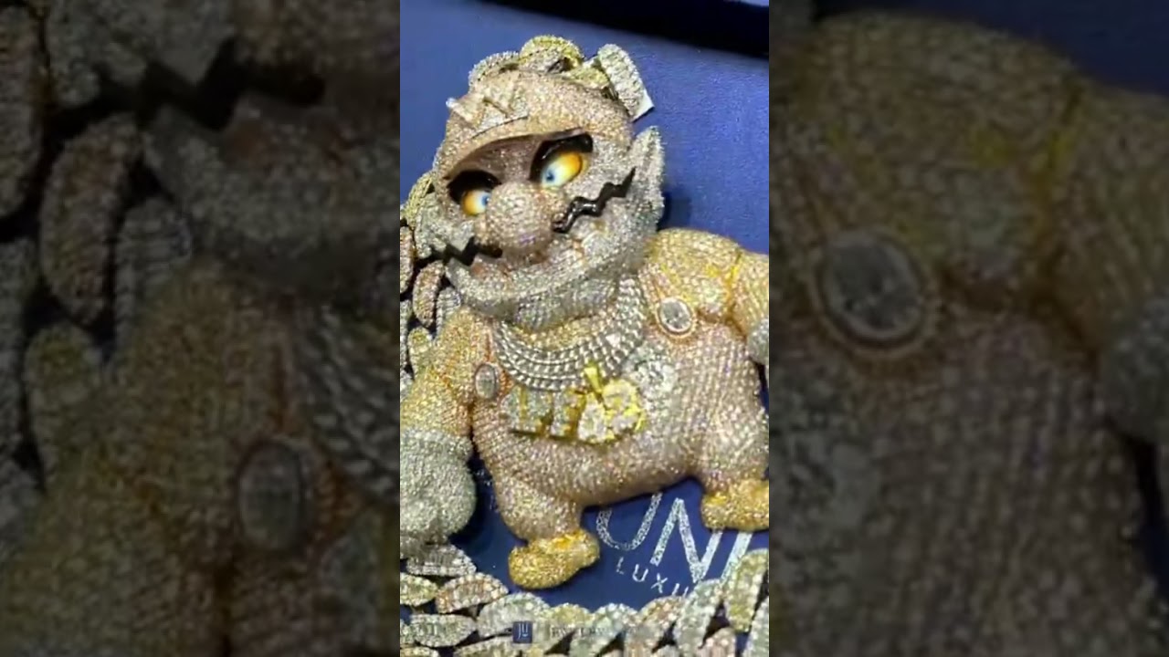 Rapper 42 Dugg Custom Made Wario Cuban Link Chain🥶🌟 🍄 RATE 1-10 💯 IN ...
