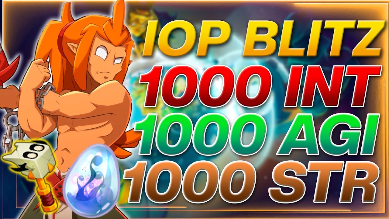 [DOFUS] IOP 1000 INT 1000 AGI 1000 STR BLITZKRIEG T3 BRUTAL MODE - YouTube