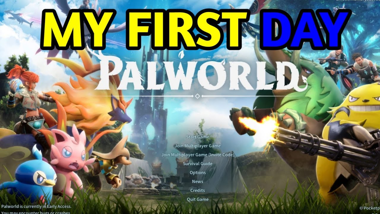 MY FIRST DAY IN PALWORLD || - YouTube