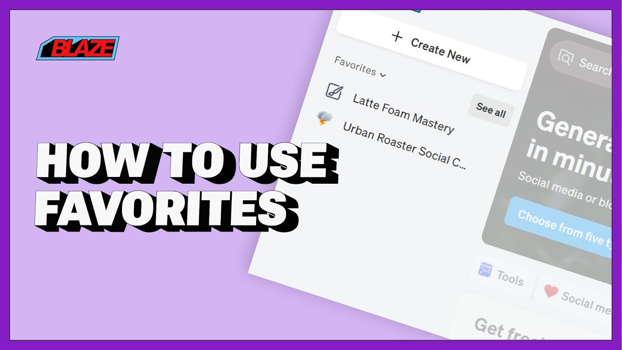 How to Create and Use Favorites - YouTube