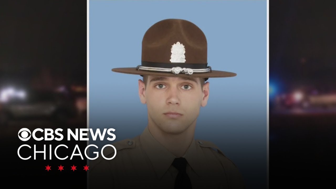 Visitation for Illinois State Police trooper Clay Carns - YouTube