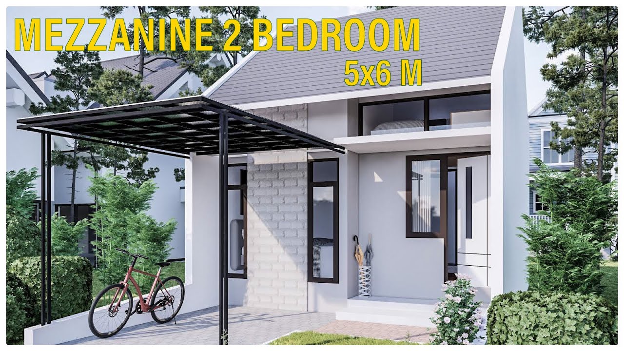 Rumah Mungil 5x6 Meter ada Mezzanine nya!! - YouTube