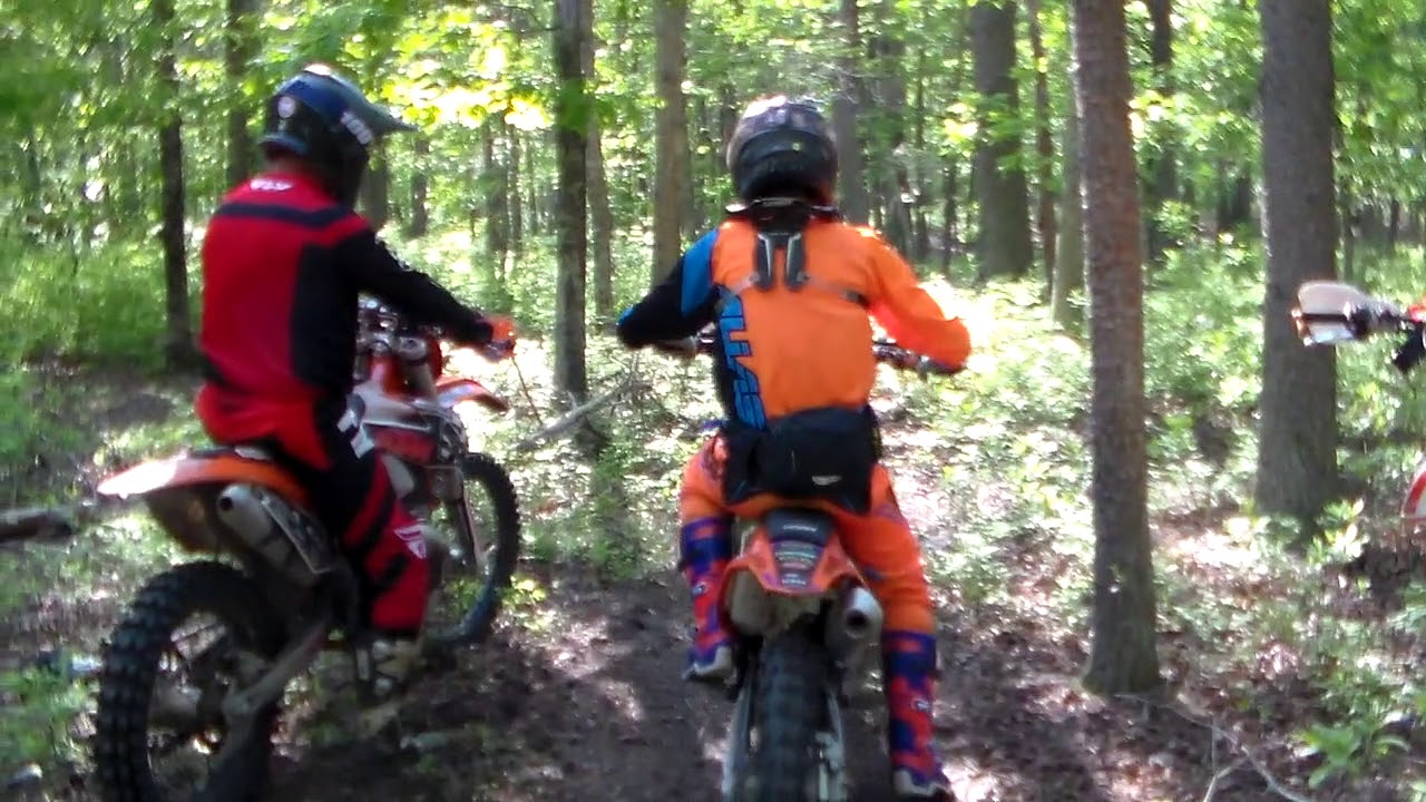 "DIRT BIKES ARE COOL" Rich Lafferty Racing woods practice motos with ...