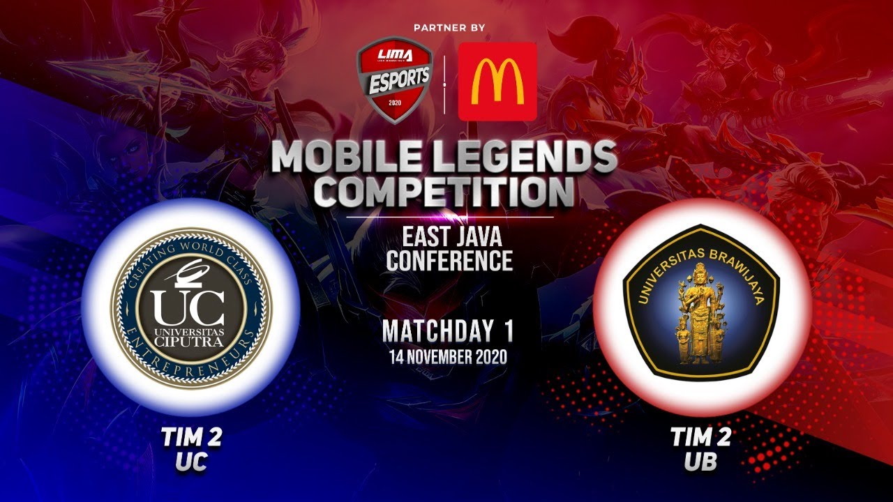 Univ. Ciputra 2 vs Univ. Brawijaya 2 LIMA ESPORTS Mobile Legends EJC ...
