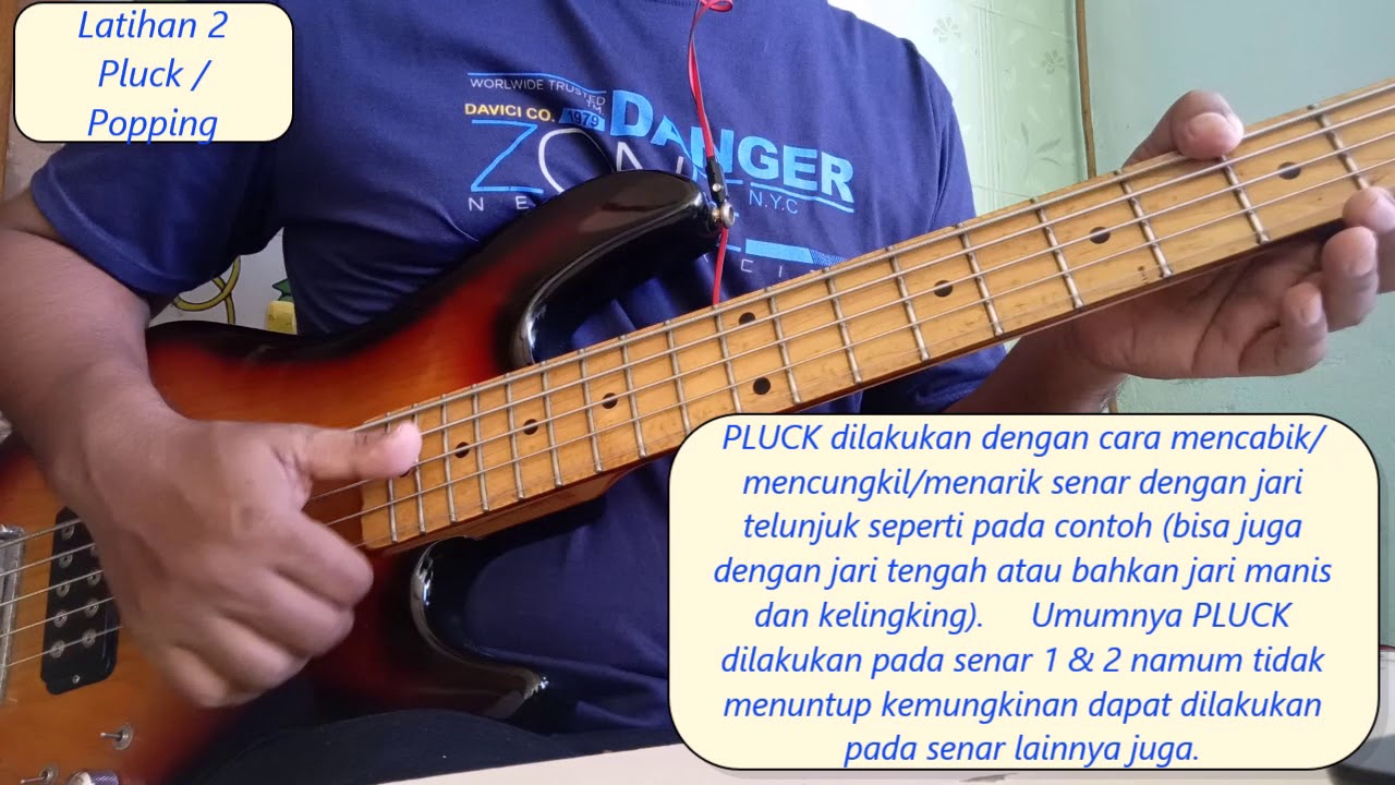 EXERCISE 2 - PLUCK PRACTICE - SLAP BASS TUTORIAL - YouTube