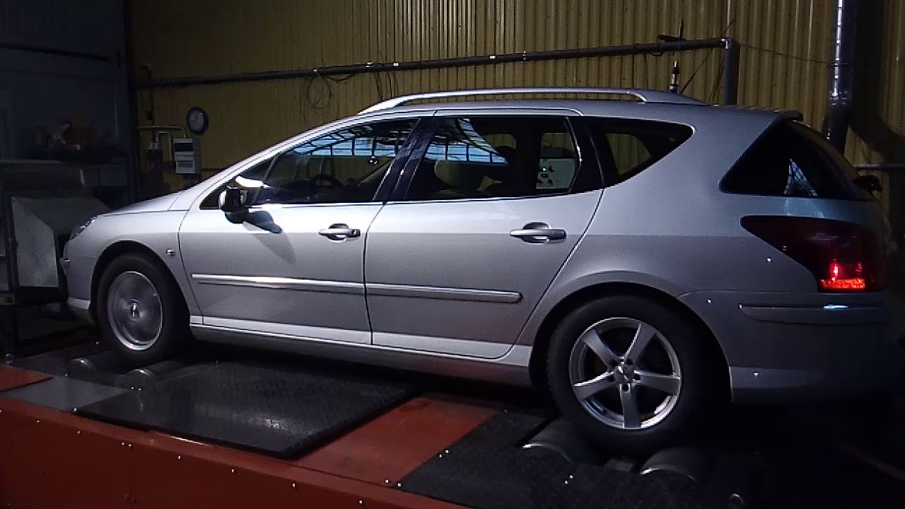 CHIP TUNING KRAKÓW PEUGEOT 407 2.0 HDI 136 KM STAGE 1 DYNO RUN - YouTube