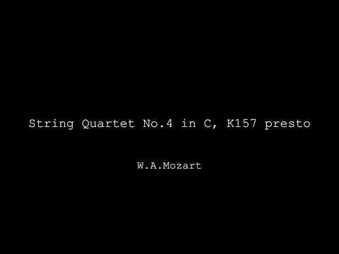 Mozart's String Quartet No.4 in C, K157 Presto - YouTube
