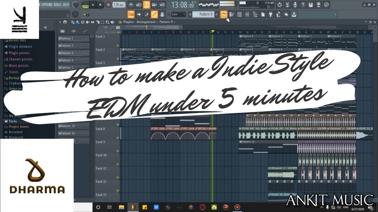 How to make an Indie Style EDM in FL studio under 5minutes - YouTube