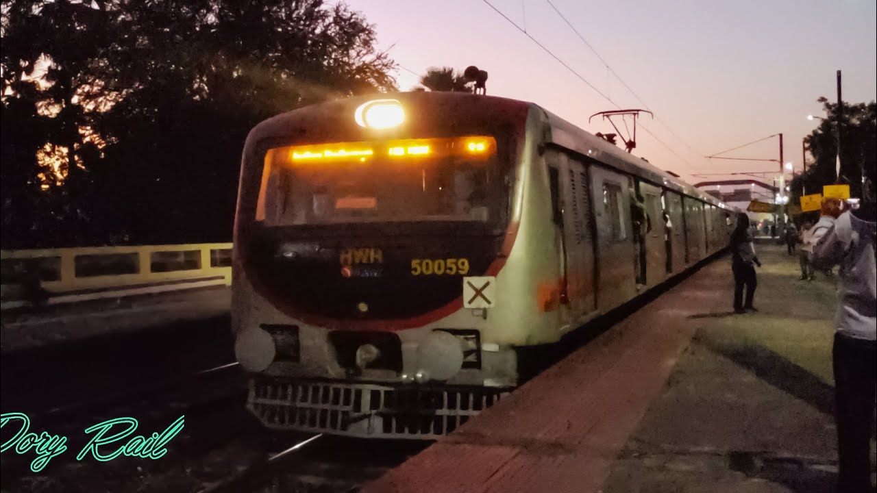 BEML Electric Multiple Unit Local Train at classic Dusk - Indian ...