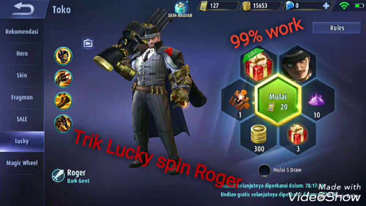 Cara mendapatkan skin Roger - YouTube