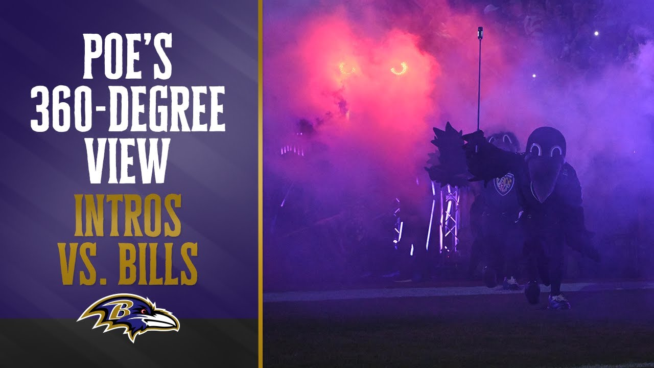 360-Degree View Ravens Introductions Through Poe's Eyes | Baltimore ...