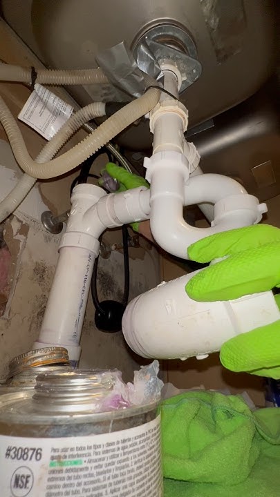Hooking Up A Kitchen Sink Drain Plumbing Plumber Howto Diy Asmr
