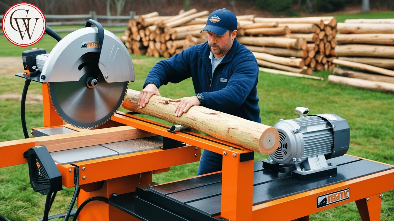 Fastest Automatic Firewood Processing Machine | Homemade Modern Wood ...