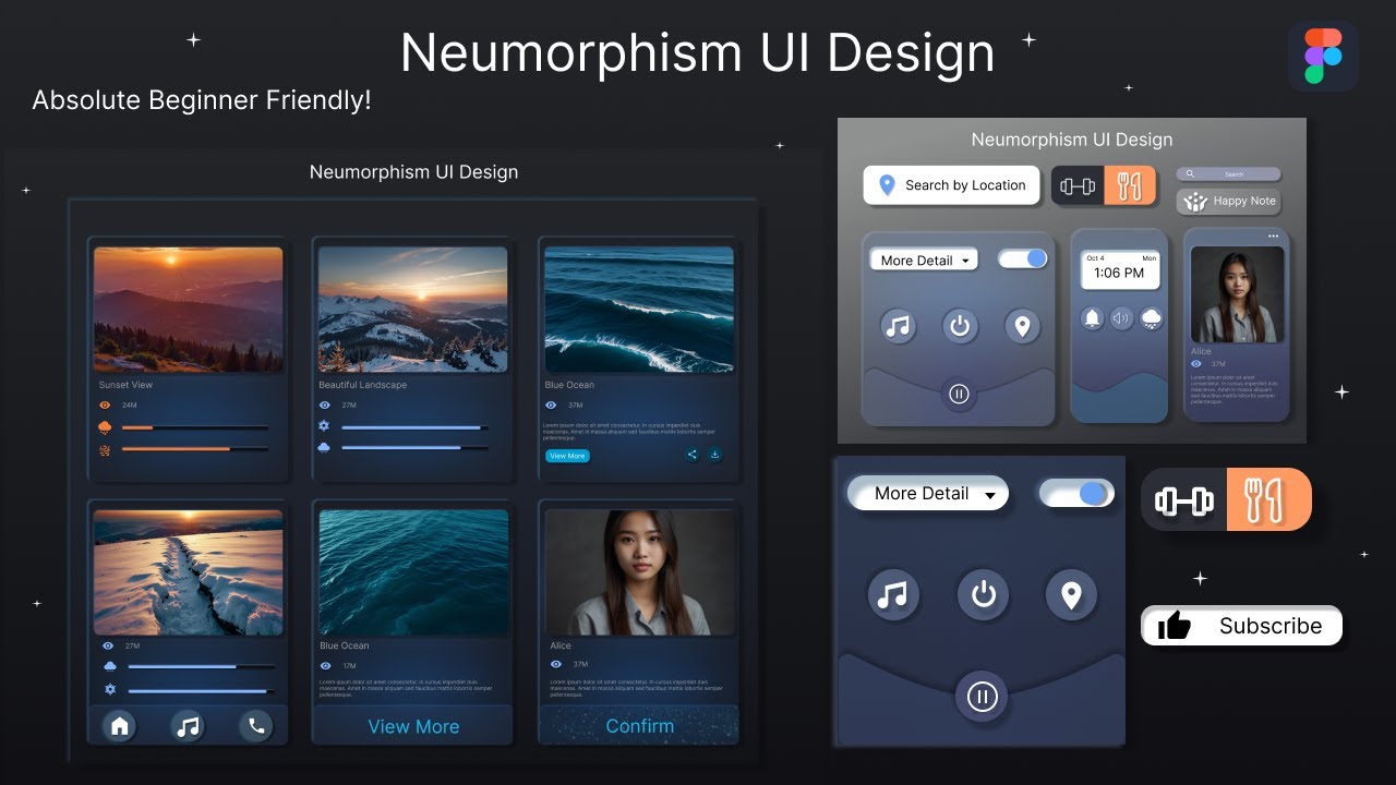 Neumorphism Design in Figma - YouTube