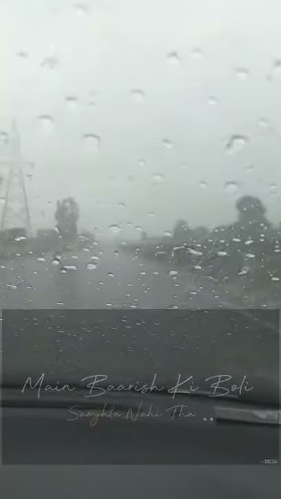 Main Barish Ki Boli Samajhta Nahi Tha Lyrics status video| Vishal ...