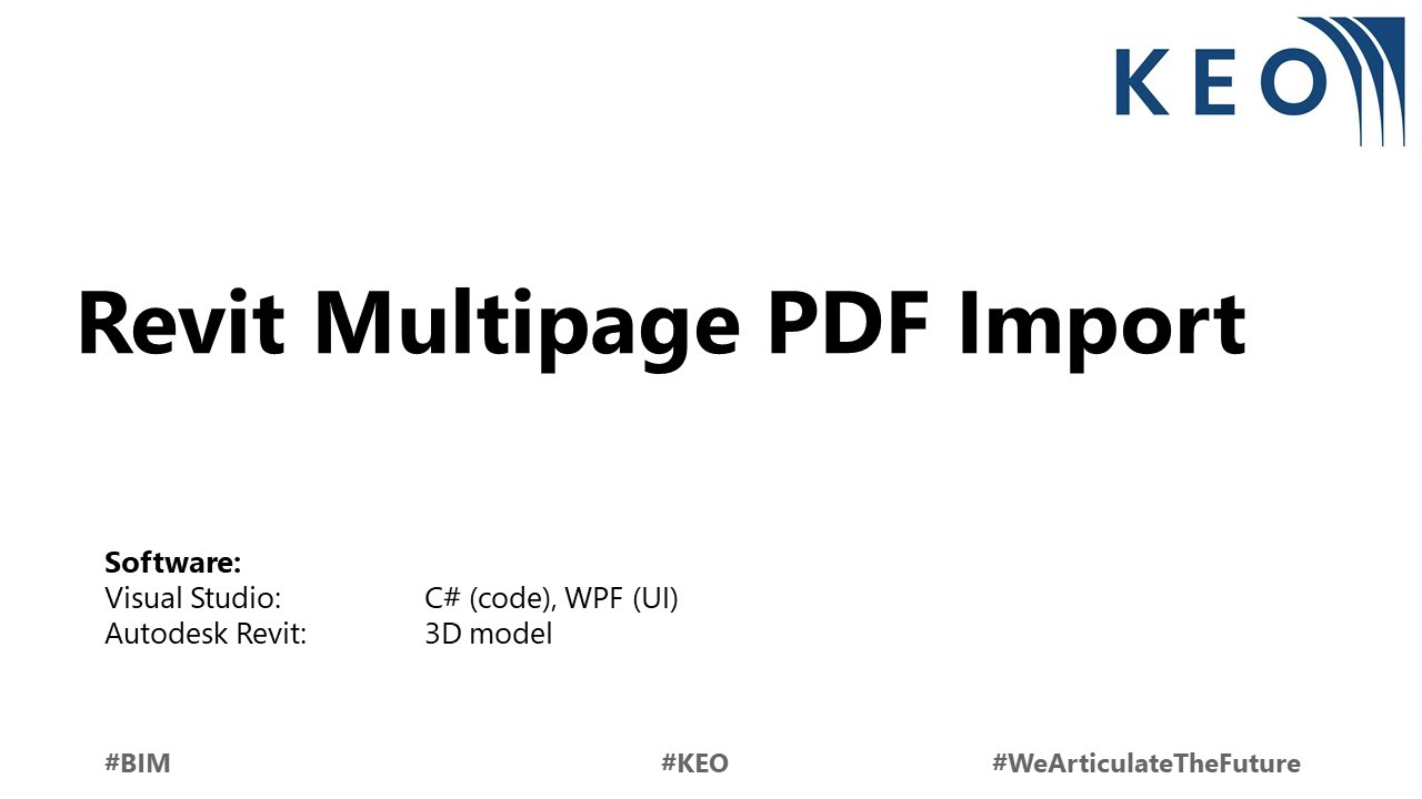 005-Revit Multipage PDF Import - YouTube