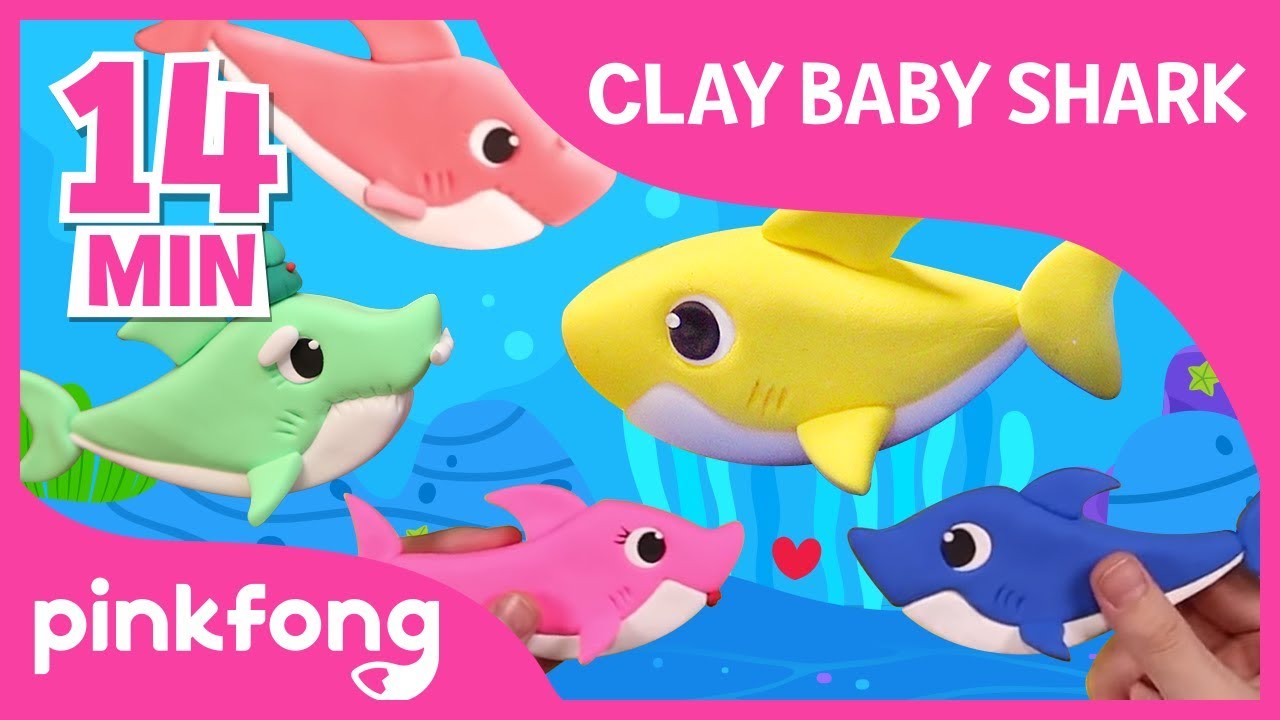 Clay Baby Shark and more | Clay Time | +Compilation | Pinkfong Crafts ...