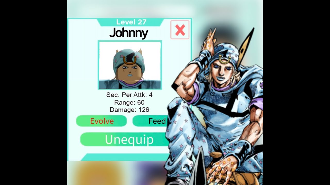 (FAN MADE) Johnny Joestar ASTD showcase ROBLOX - YouTube