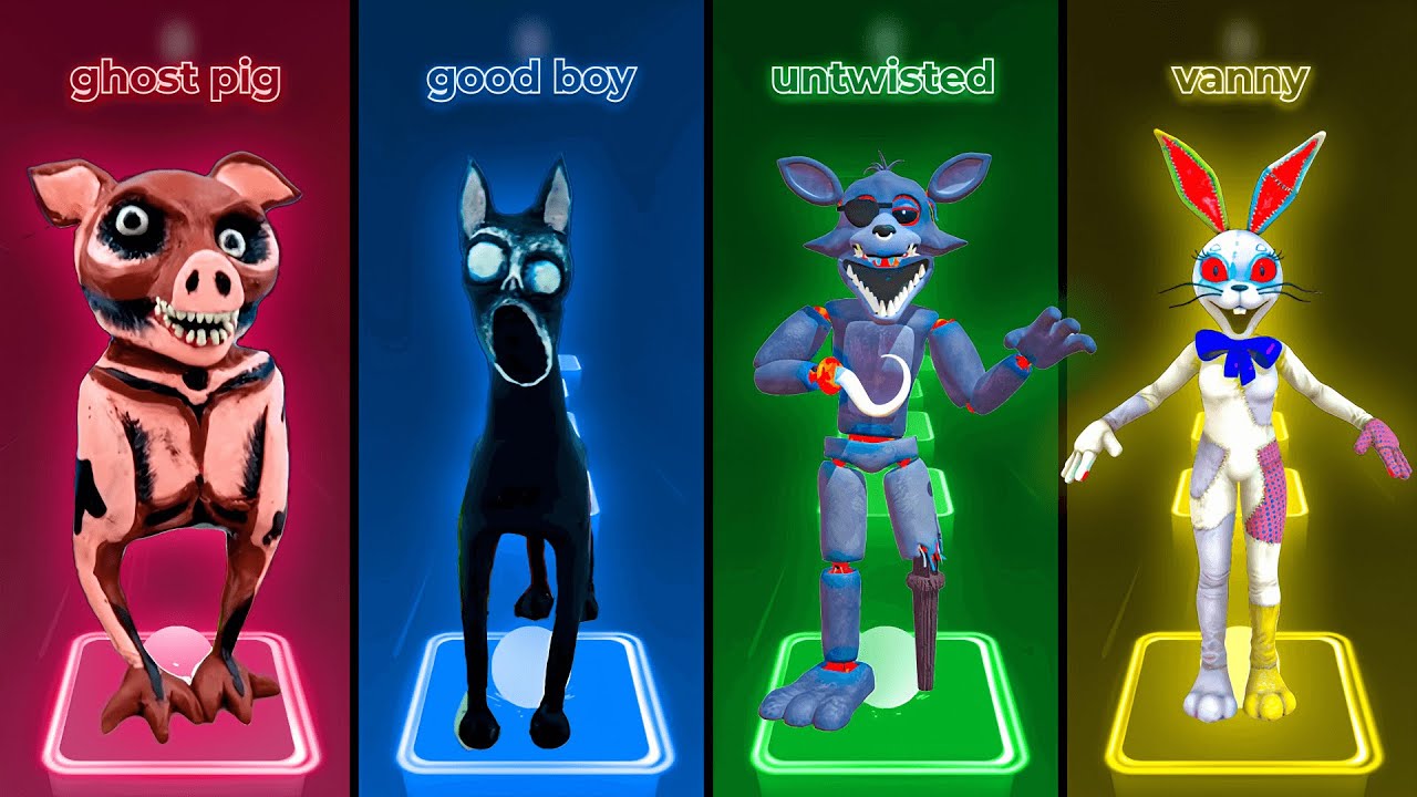 fnaf ghost pig, good boy, untwisted wolf, vanny - Tiles hop - Gaius #28 ...