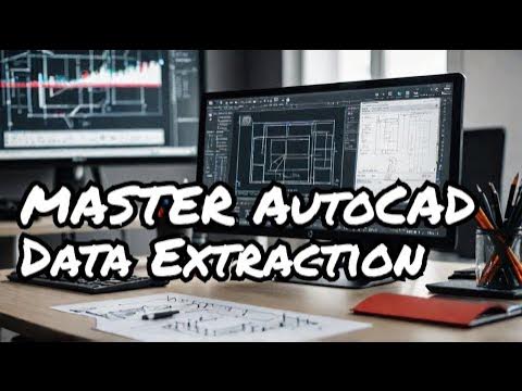 How to use data extraction tool in AutoCAD - YouTube