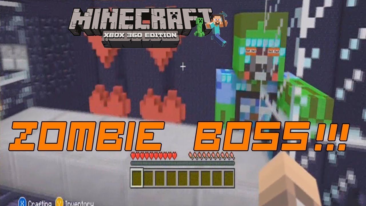 Minecraft Xbox 360-Zombie Boss Map!!!! - YouTube