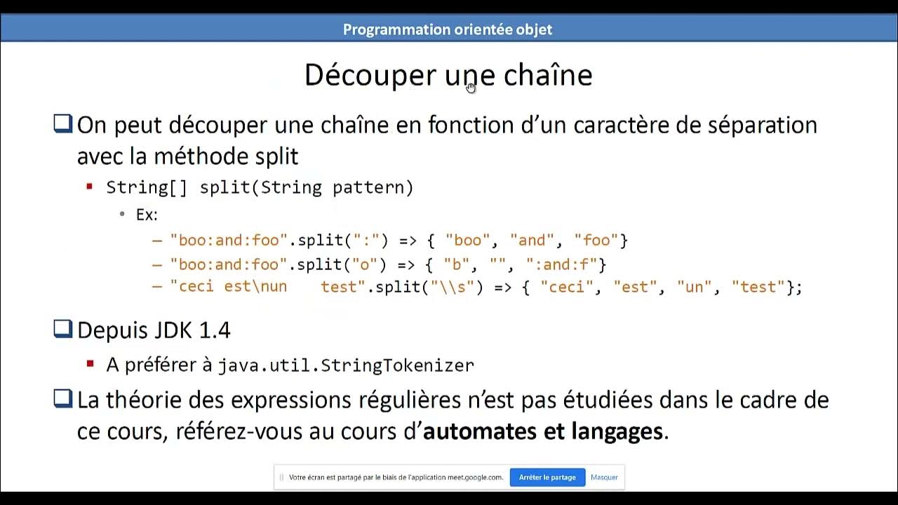 Les chaines de caractères - YouTube