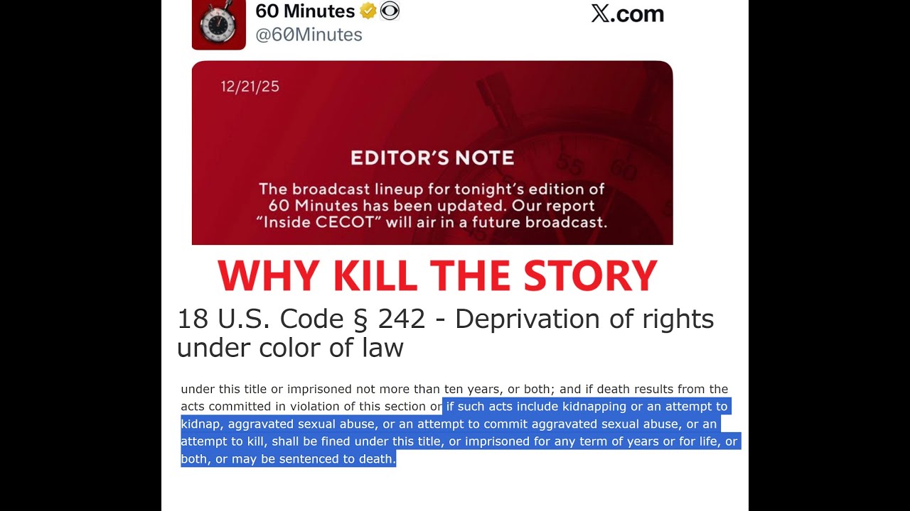 #trump #doj is scared to death of what the did in #elsalvador 18USC 242 ...