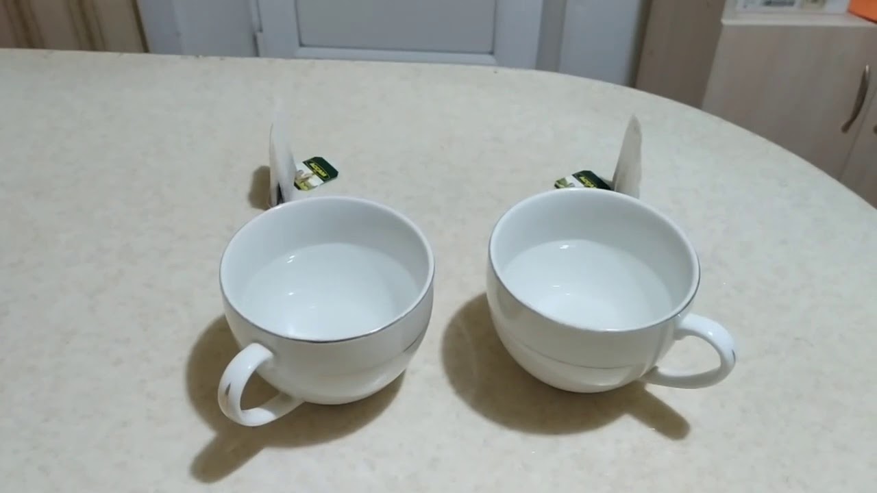 Diffusion process • inside the hot and cold water using tea bags - YouTube
