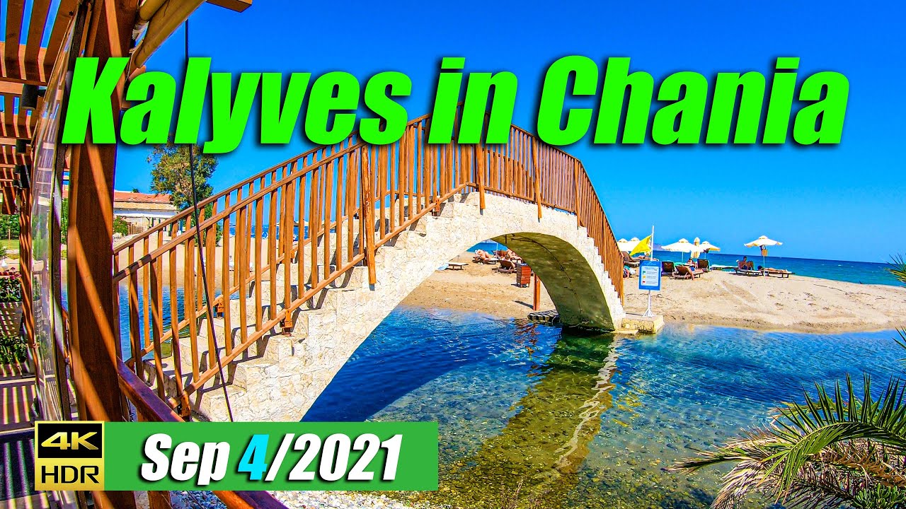 Kalyves Crete, the most complete tour, Greece 2021, Walking tour, 4K ...
