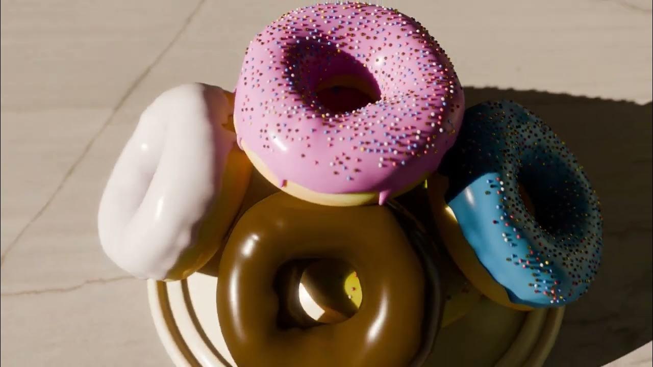 Donut Animation (My first Blender Animation) - YouTube