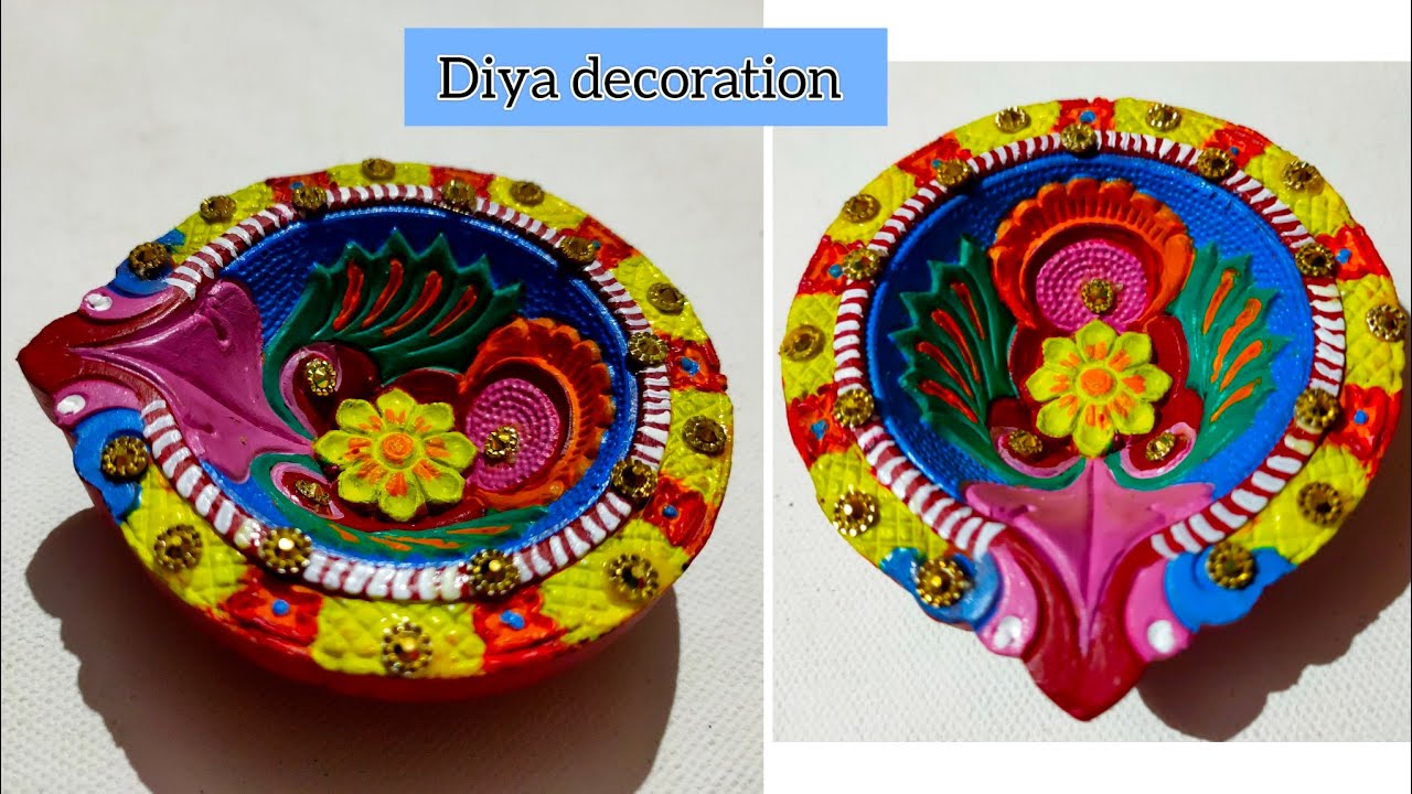 Beautiful diya decoration ideas| Diwali decoration| diy Diwali ...