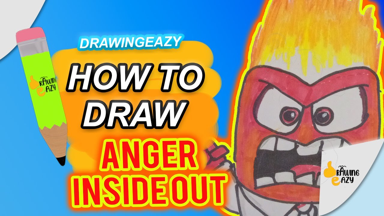 How to Draw ANGER Inside Out - YouTube