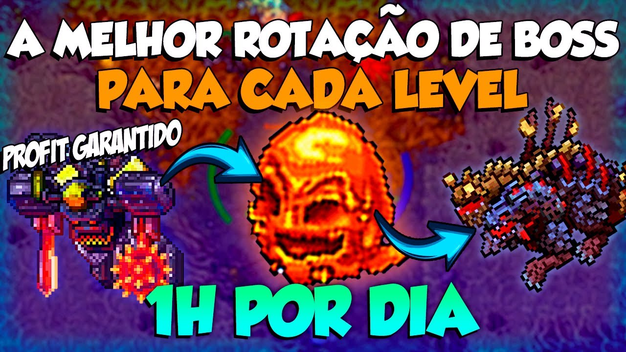 TIBIA - A ROTAÇÃO DE BOSS PERFEITA PARA CADA LEVEL - YouTube
