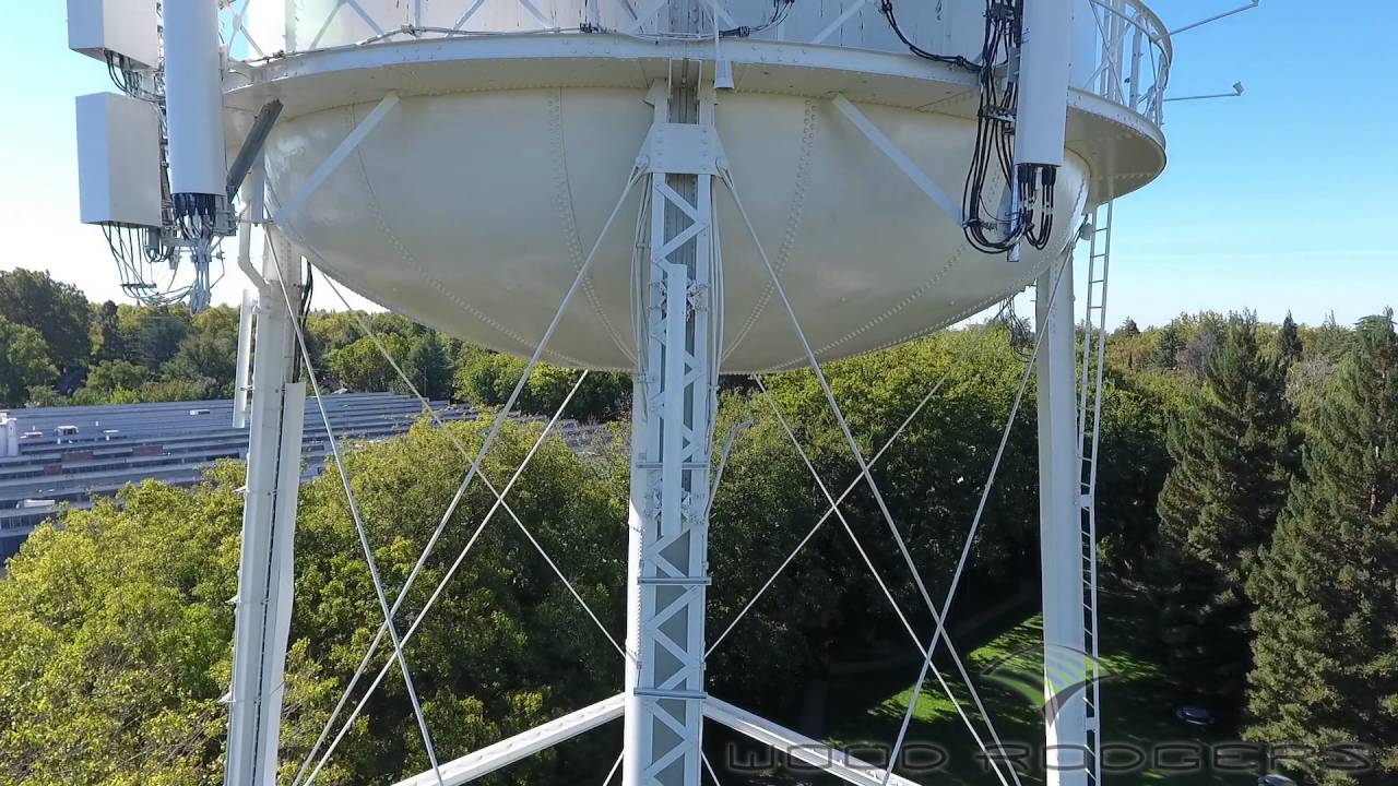 UAS - Water Tower Inspection - YouTube