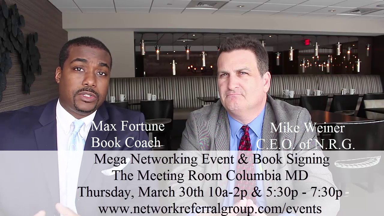 Max Fortune & Mike Weiner Mega Networking Event and Book Signing - YouTube