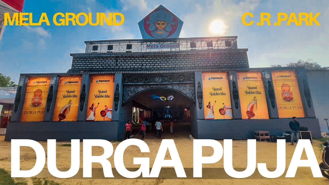 C R Park Mela Ground Durga Puja 2022 // Chittaranjan Park Durga Puja ...