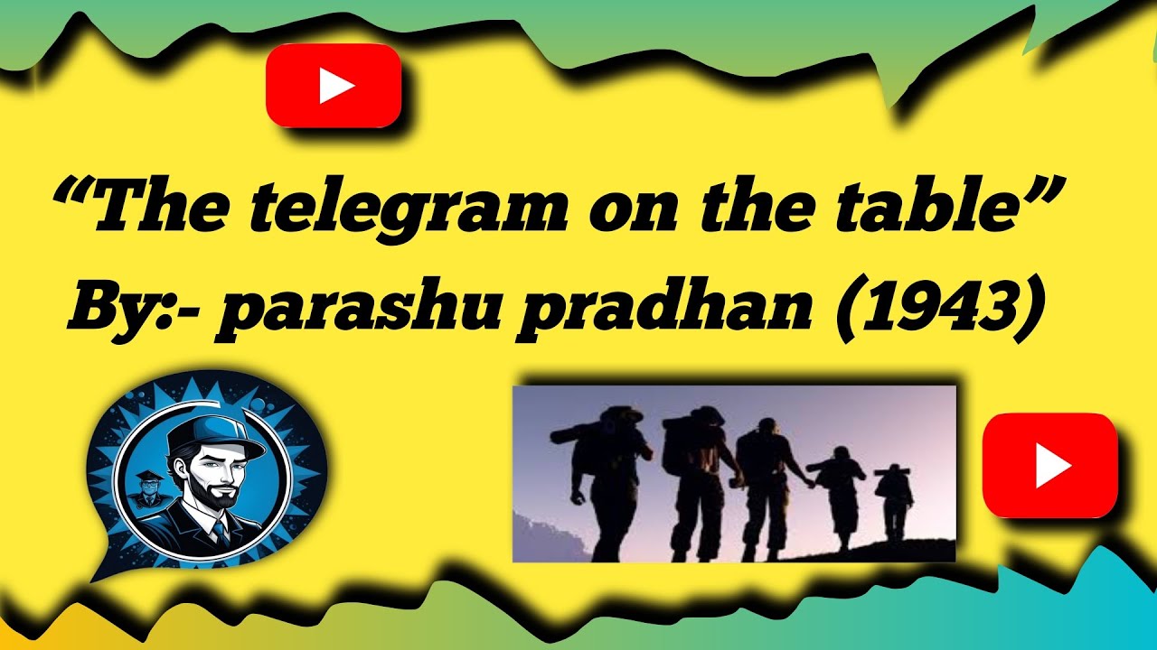 the telegram on the table summery in nepali | parashu pradhan | BBA ...
