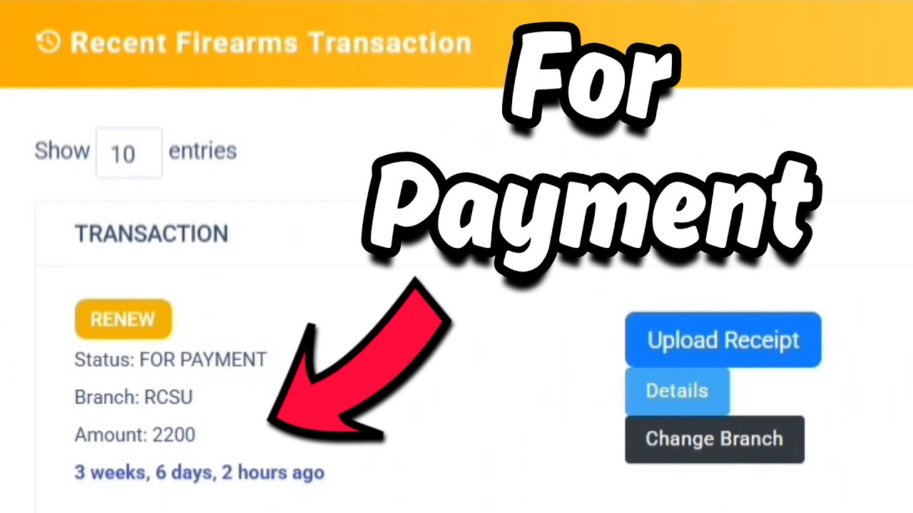 For Payment - Renewal of Firearms Registration @FEOPNP - YouTube