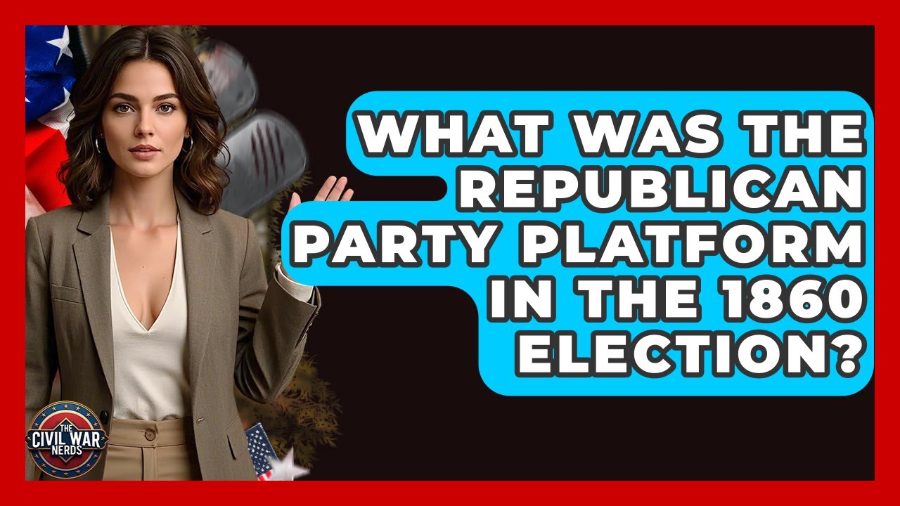 What Was The Republican Party Platform In The 1860 Election? - The ...
