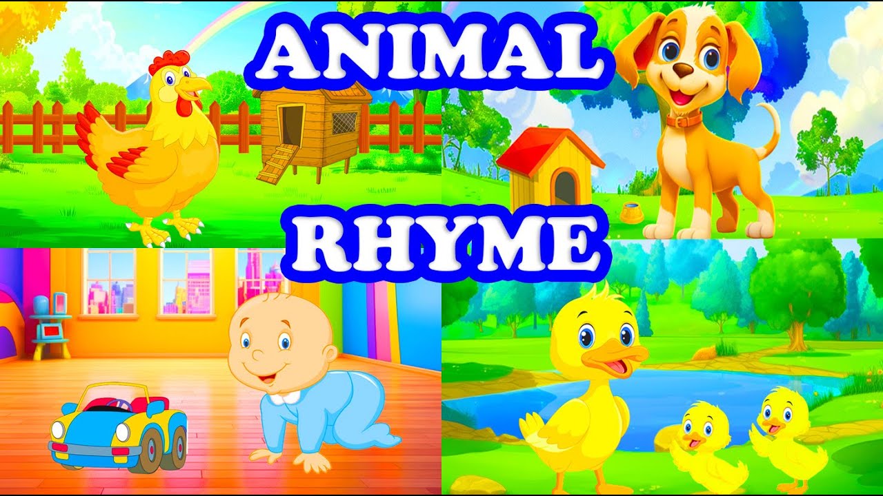 Animal Rhyme | Sing Along Song | Kids & Nursery Rhymes - YouTube