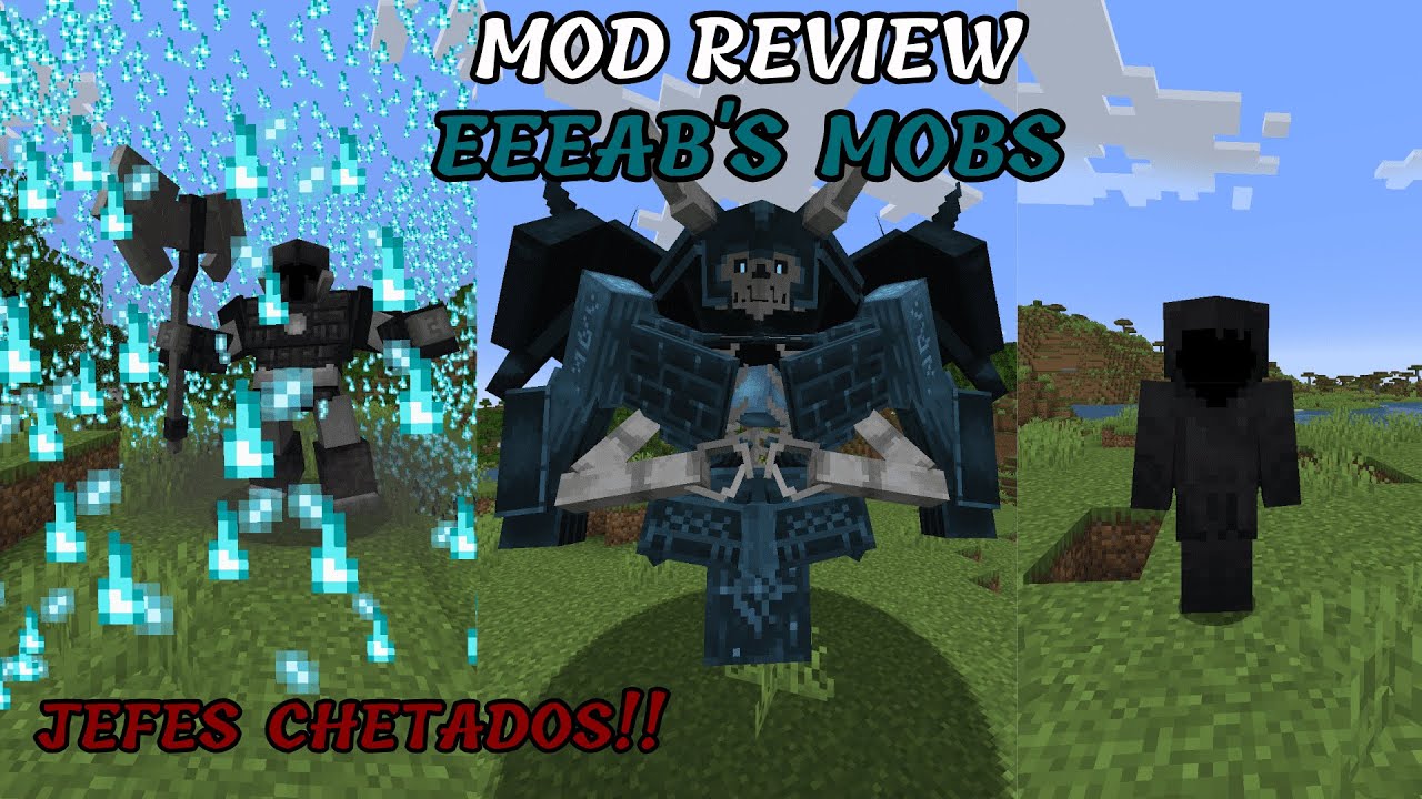 LOS JEFES MAS CHETADOS PARA TU MUNDO 💀💀💀| EEEAB'S MOBS MINECRAFT 1.20.1 MOD REVIEW - YouTube
