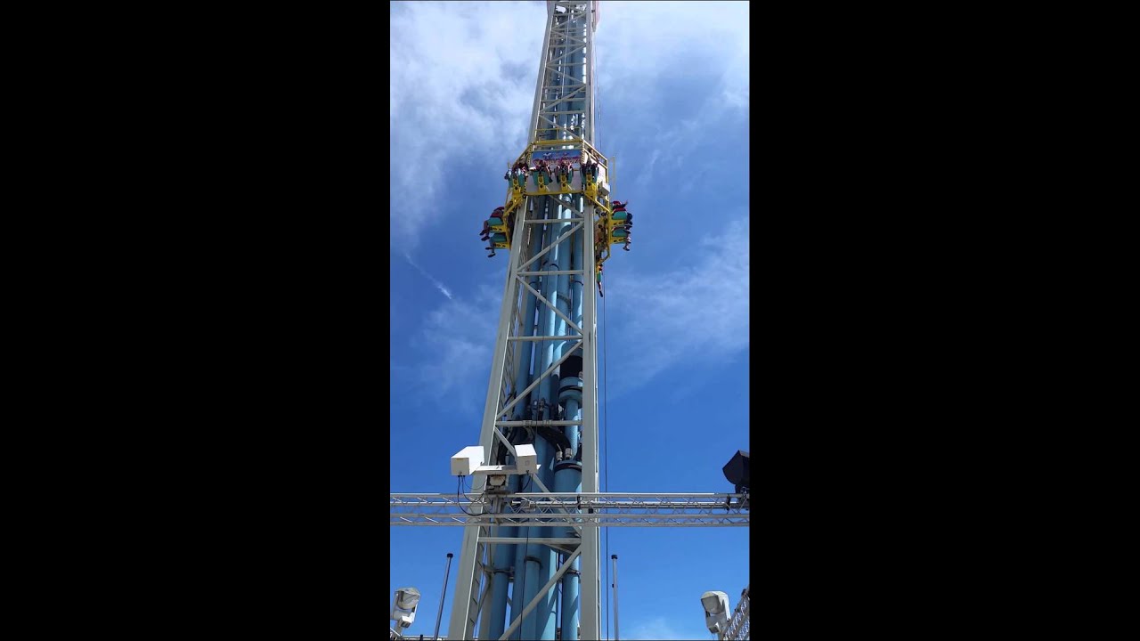 Double Shot ride at Santa Cruz Beach Boardwalk - YouTube