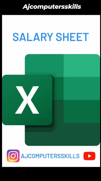 Salary Sheet in Excel #Excel #exceltech #exceltips #exceltricks #youtubeshorts #trending - YouTube