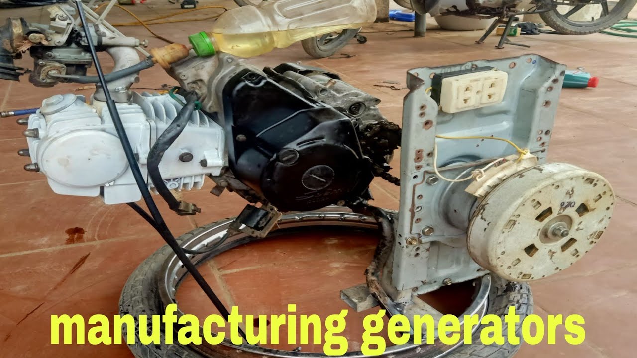 reveal !! How to make a generator from a washing machine motor very ...